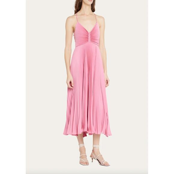 A.L.C. | Dresses | New Alc Gemini Pleated Dress In Chateau Rose | Poshmark